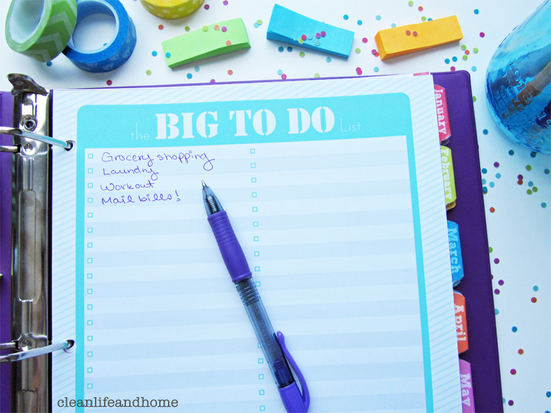 Clean Life and Home: Freebie: The BIG To Do List!