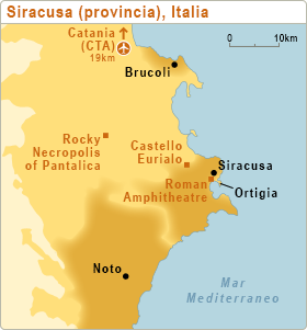 Cartina Sicilia Brucoli | Cartina