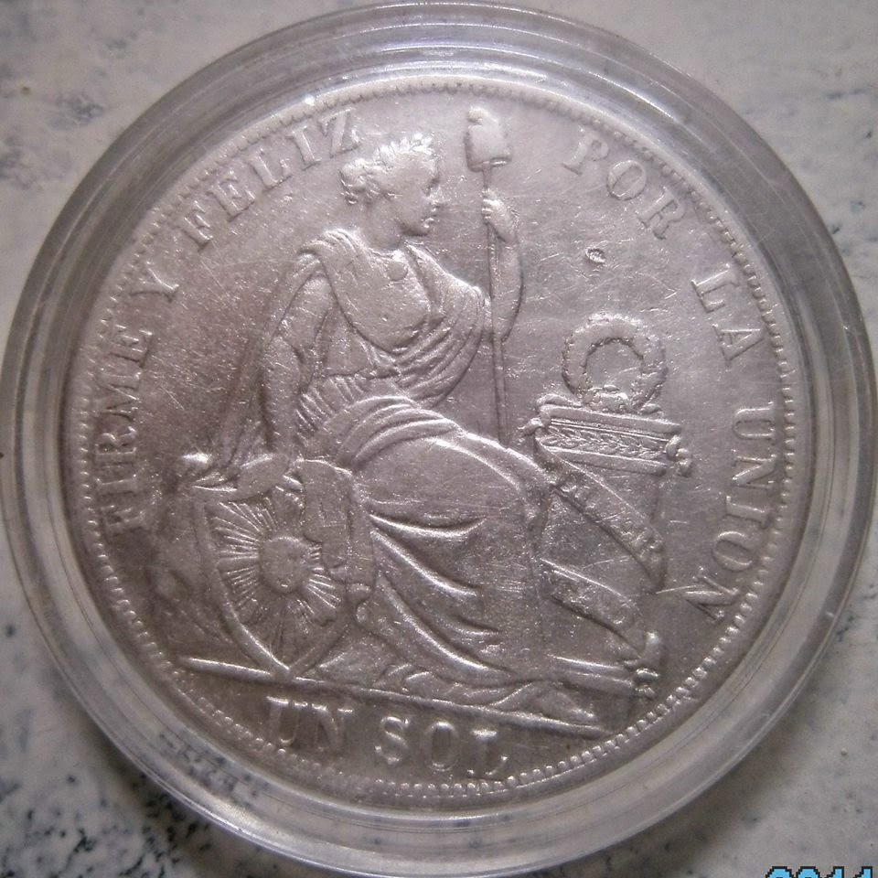 cfinanzas: 9 Decimos de un Sol de Plata 1889