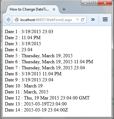 How to Change DateTime Format Using C# In Asp.Net « Asp.Net,MVC,C#.Net ...