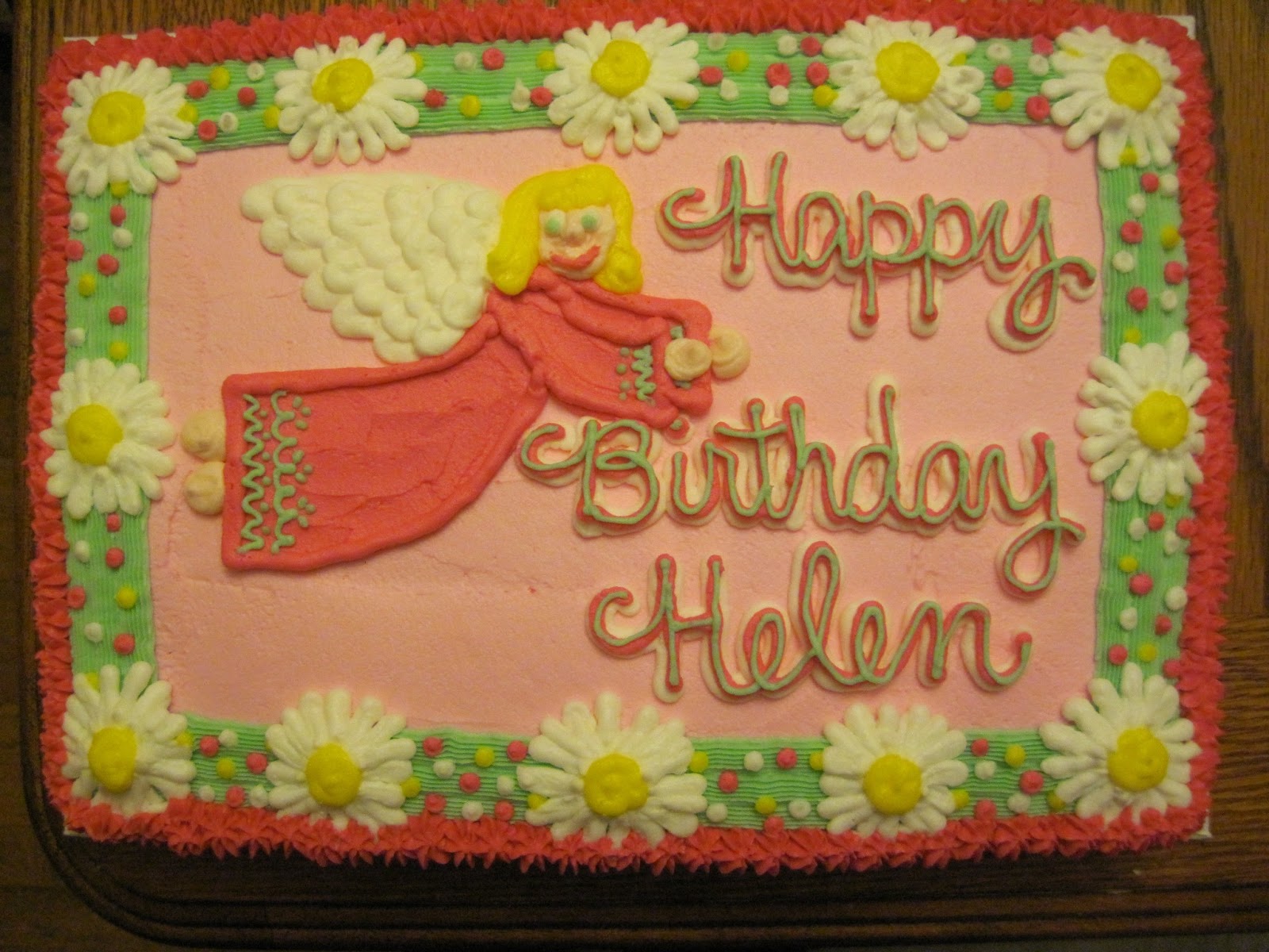 Erin's Custom Cakes: An Angel and Daisies Kind of Birthday