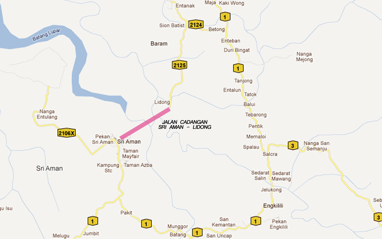 Metafora Mindaqu.. Menerjah Sempadan Imiginasi: Sri Aman - Lidong Road