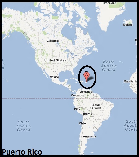Puerto rico en mapa - Imagui