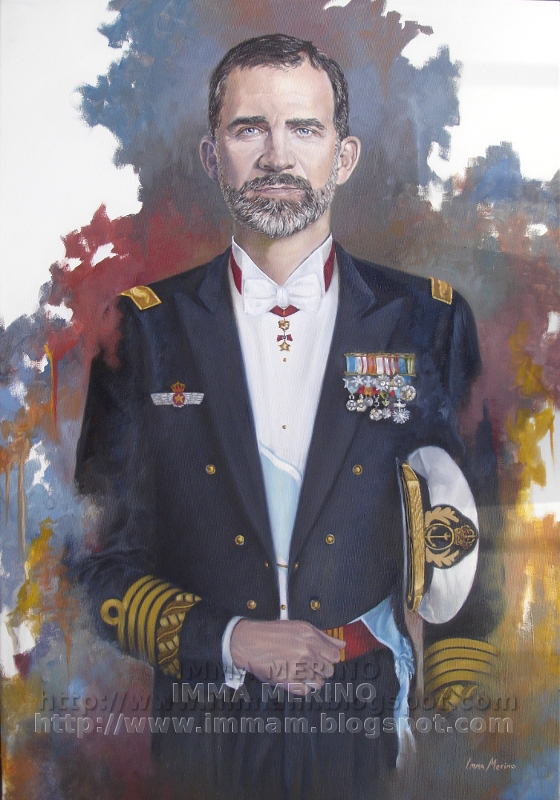 Arte y Pintura - Imma Merino: Retrato al óleo de S.M. Felipe VI en la ...