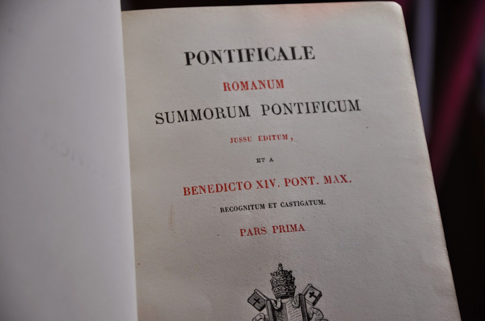 Orbis Catholicus Secundus: Pontificale Romanum: Summorum Pontificum