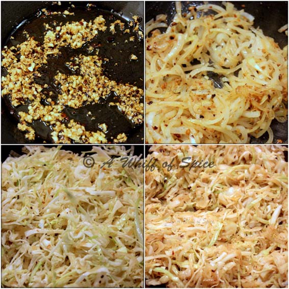 Burnt Chili Garlic Cabbage Stir-fry