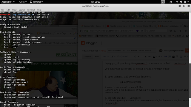 Reset Password , Add and Remove User on Nessus » Effortless Security