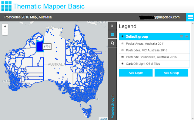 #All-things-spatial: Australian Postcodes Map 2016