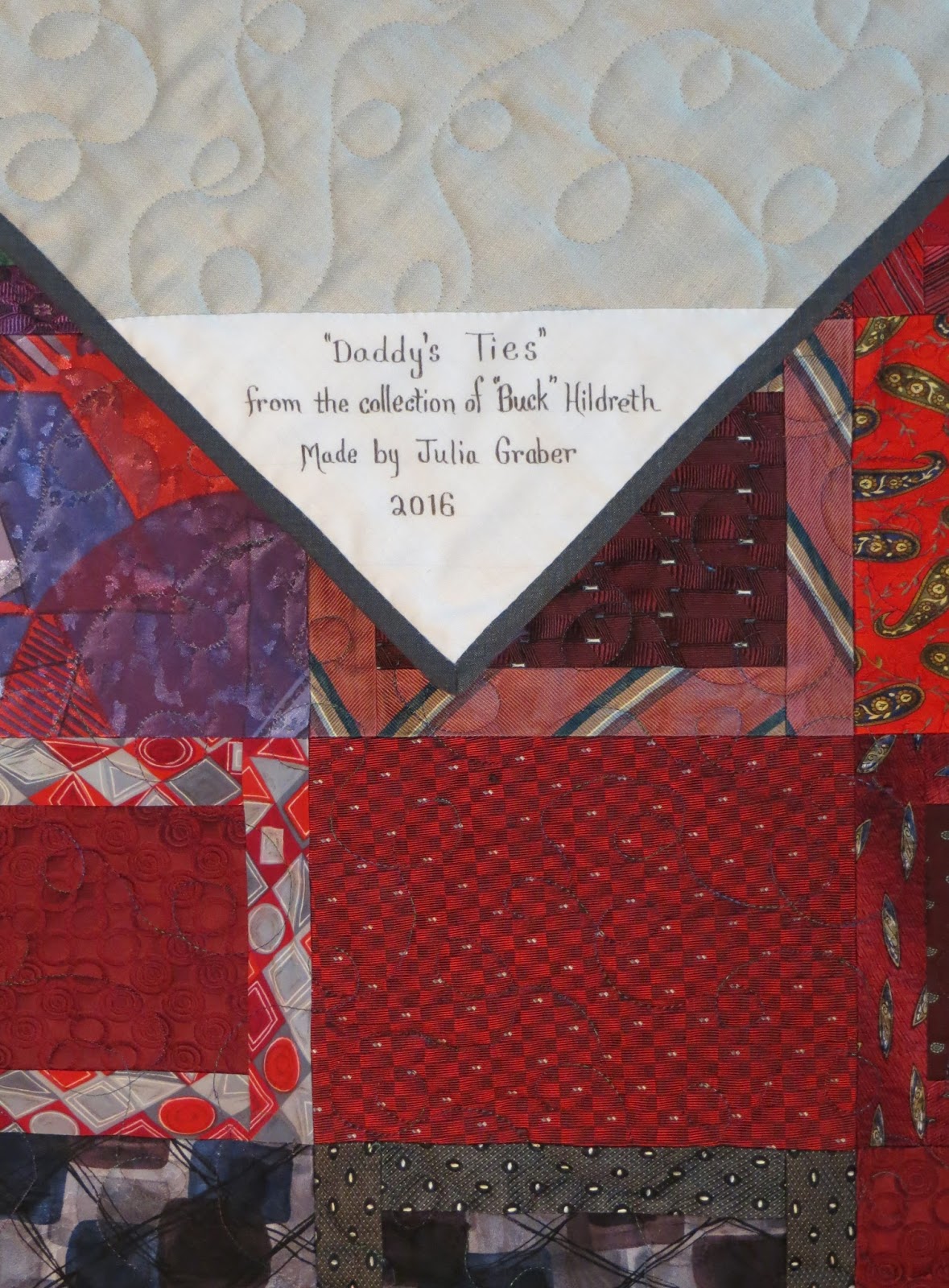 Life as a Quilter -- Julia Graber: Daddy's Ties from Buck Hildreth