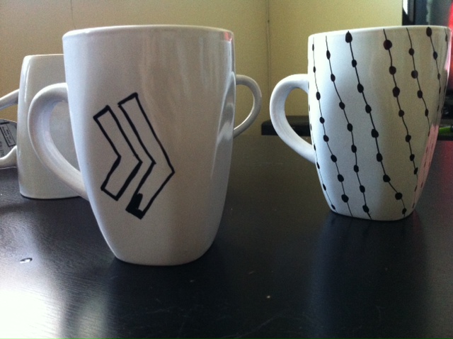 CT Green Gal: DIY Sharpie Design Mugs