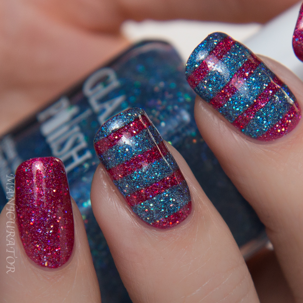 Glam Polish The Knockout Collection swatch, review and nail art