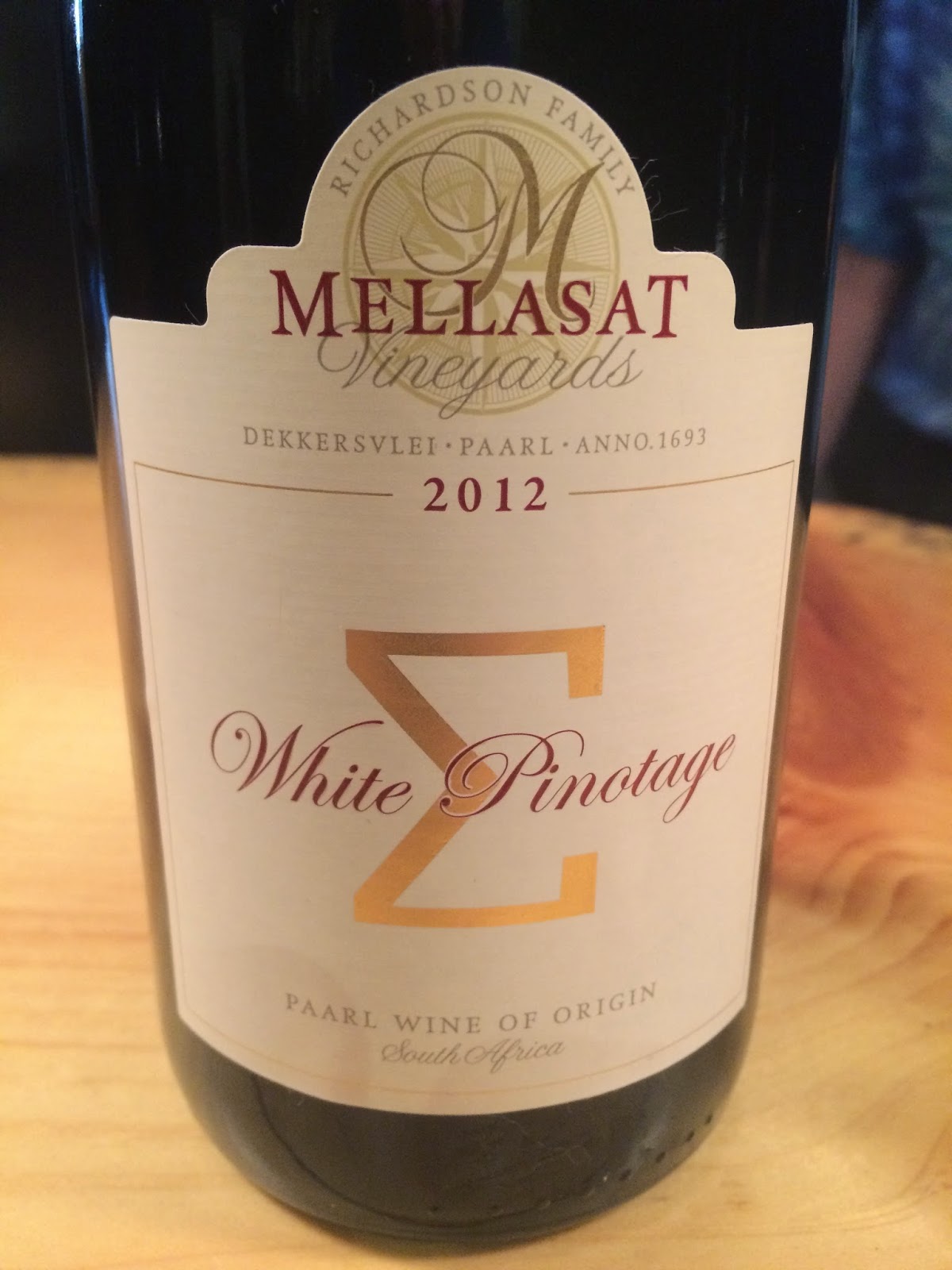 The Passionate Foodie: Mellasat Vineyards: A White Pinotage