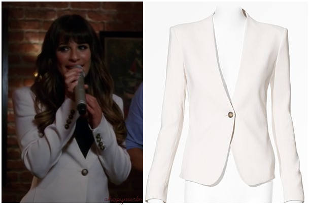 Glee: Season 4 Episode 4 Rachel's White Blazer | Shop Your TV