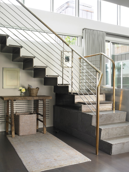 35 Model Tangga Minimalis Bentuk L, Praktis & Modern - Rumahku Unik