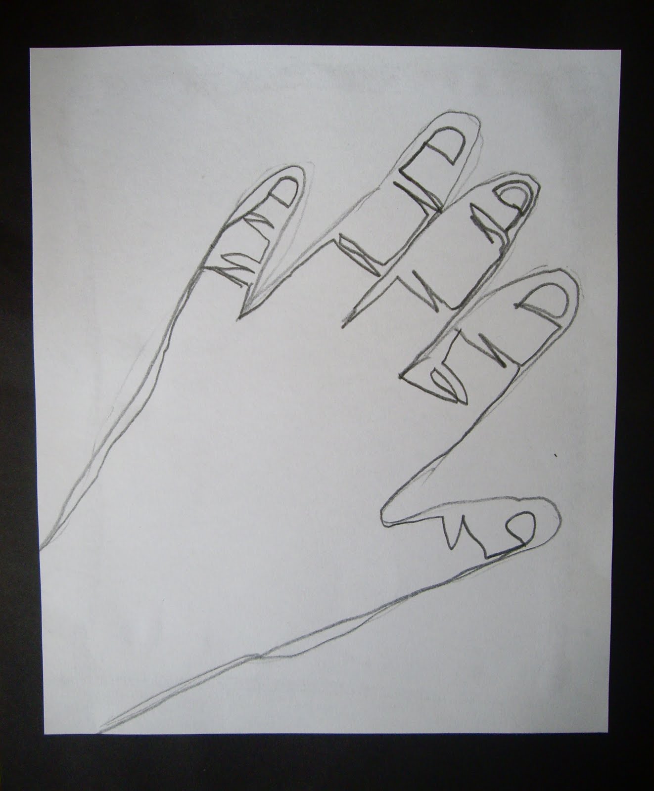 Use Your Coloured Pencils: Contour Drawing Hands