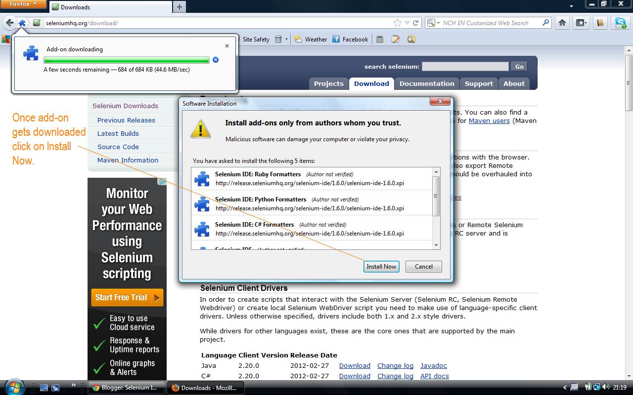 Install selenium in ubuntu - gigjas