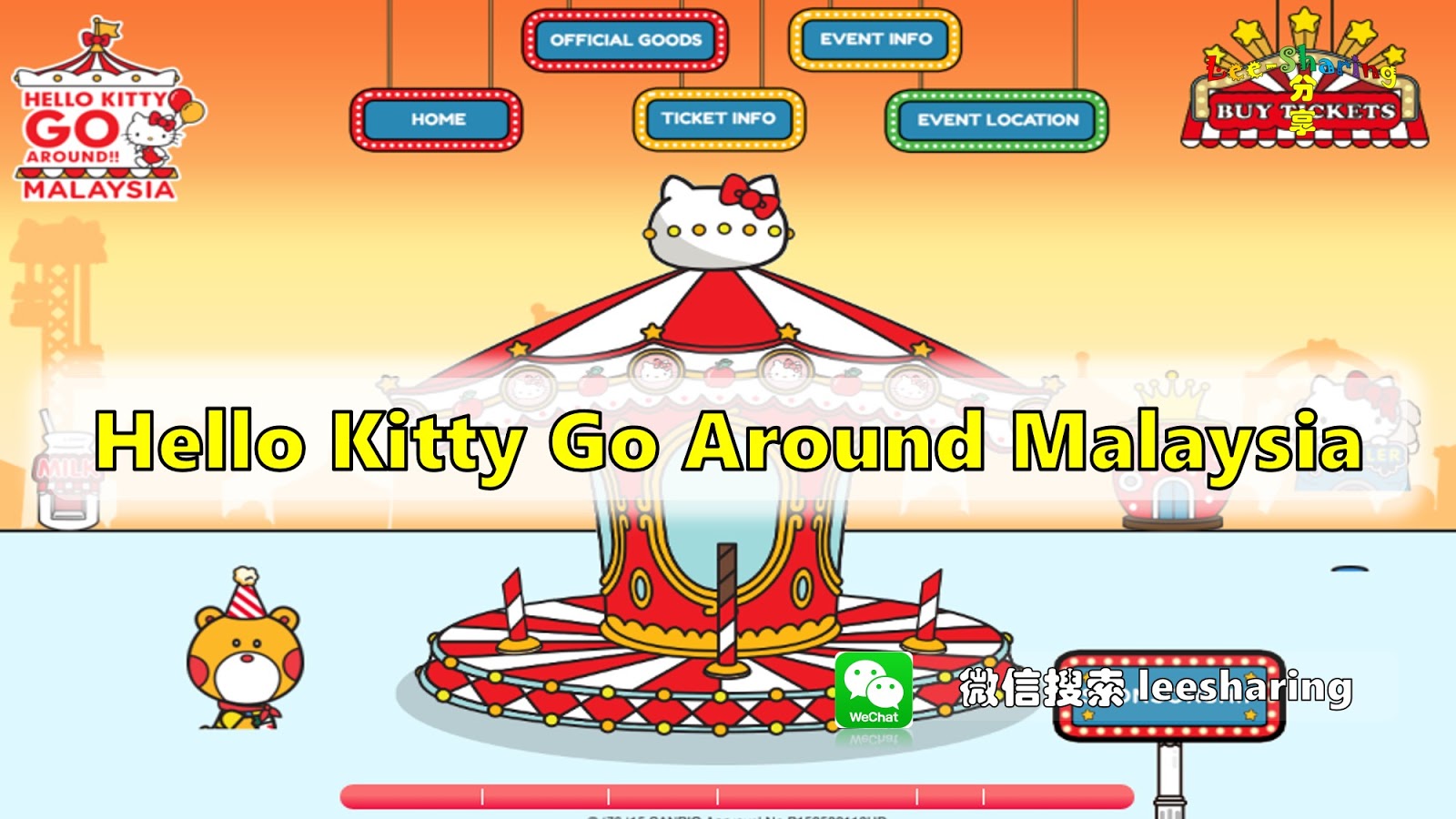 Hello Kitty Go Around Malaysia的入门票在The Mines出售 - Leesharing