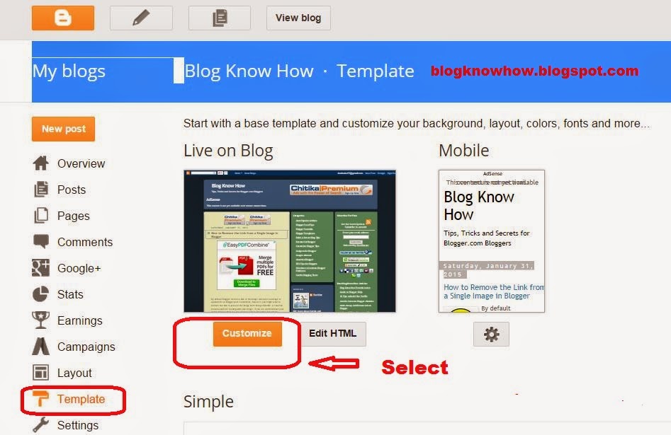 How to Change the Blog Description Font Color in Blogger | Blog Know How
