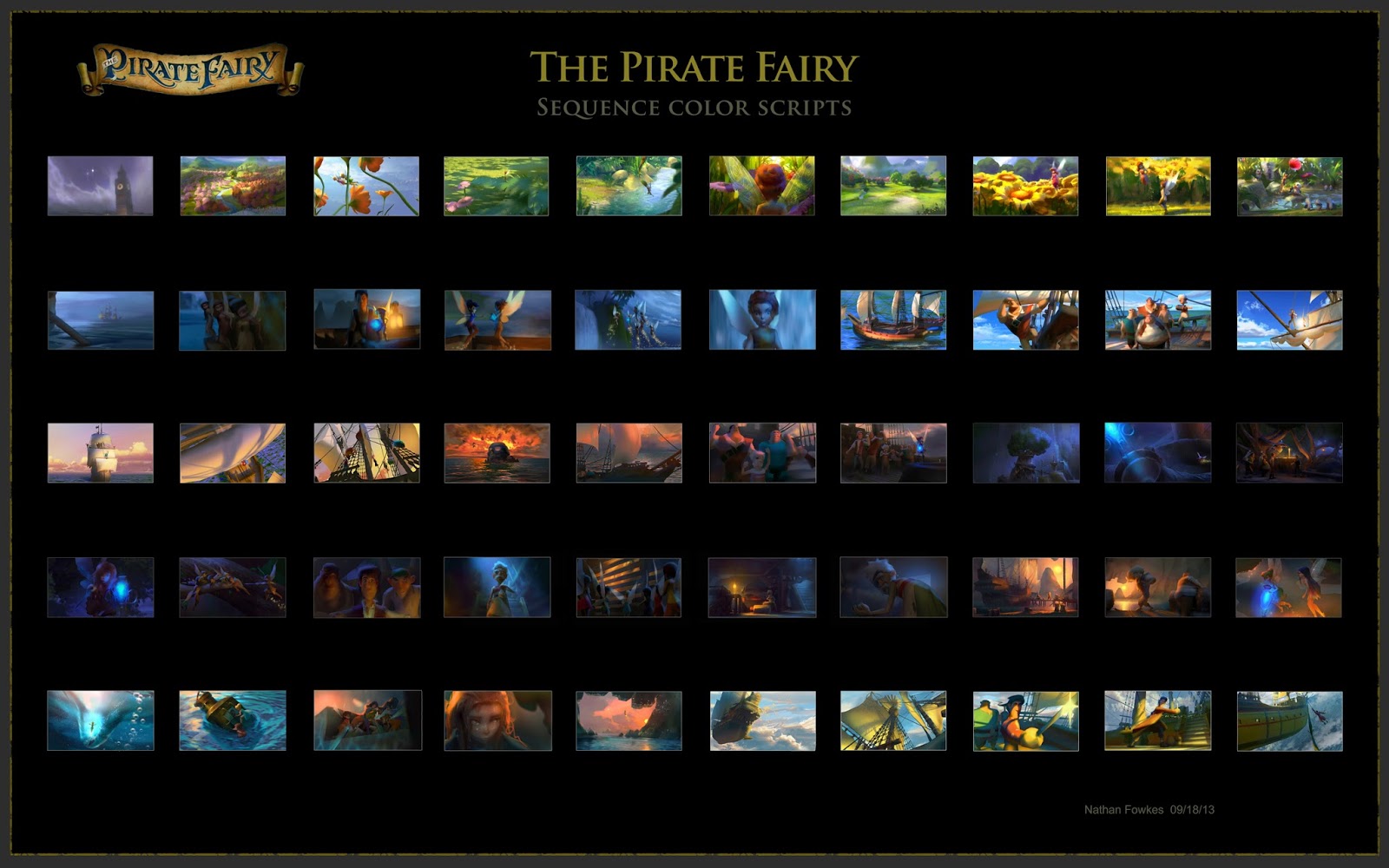 Nathan Fowkes Art: Disney Color Script
