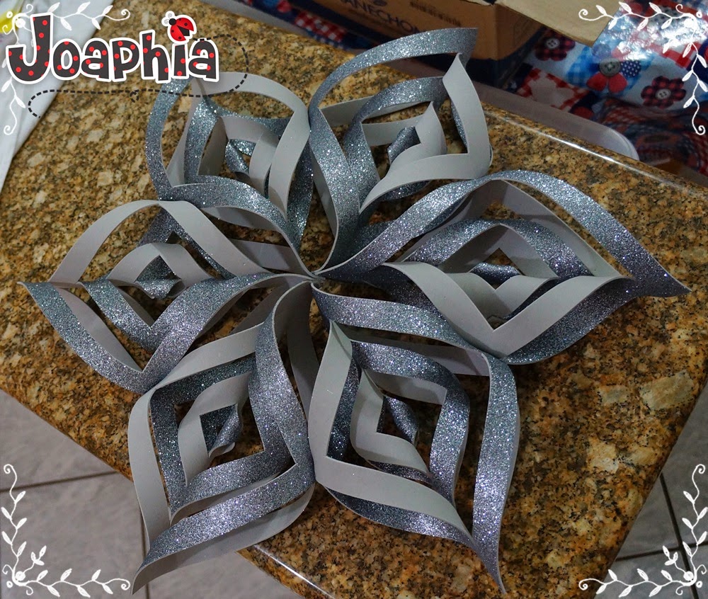 JOAPHIA ARTES E CIA: FLOCO DE NEVE EM E.V.A. 3D - FROZEN