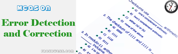 Error Detection and Correction - MCQs