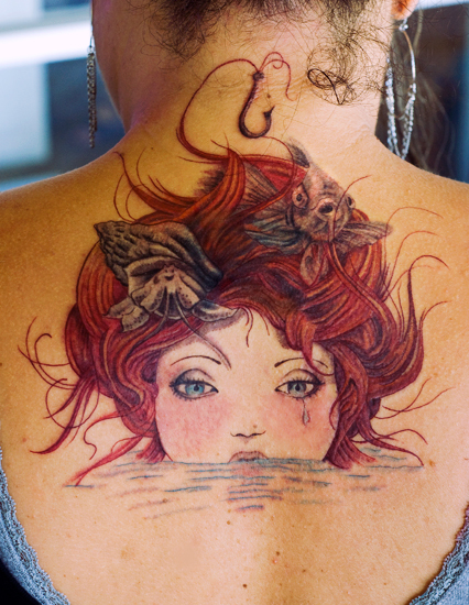 1990Tattoos: Women Back Tattoos