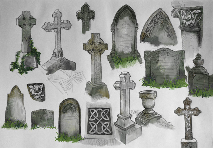 Carl Matthew Edwards Art: Gravestone Sketches