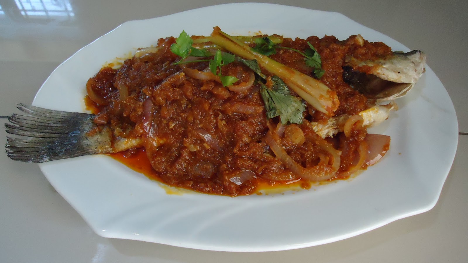 Zara ♥ Baking: IKAN SIAKAP SAMBAL SERAI...