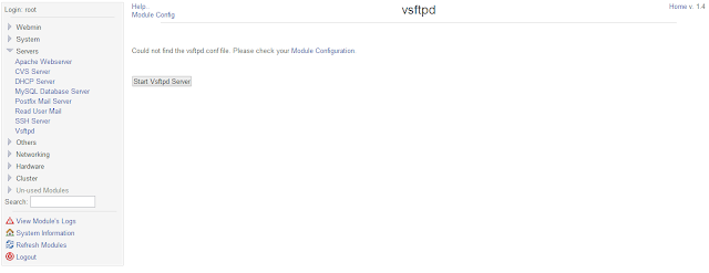 Como instalar y administrar vsftpd en Centos con Webmin ~ videoJuegos y Open Source