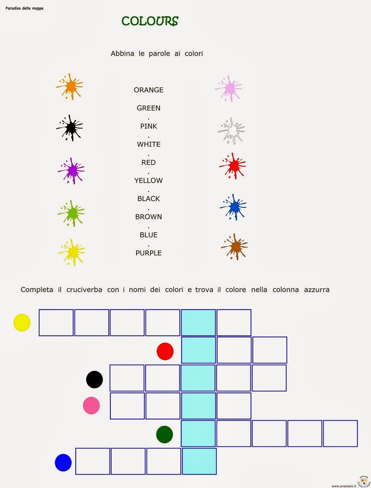 Paradiso delle mappe: Colours