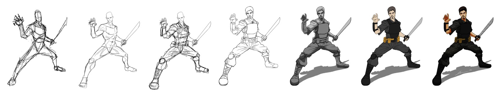 Christopher Wilson Developments: Daily Drawing 4 Redux (The Raid Process)