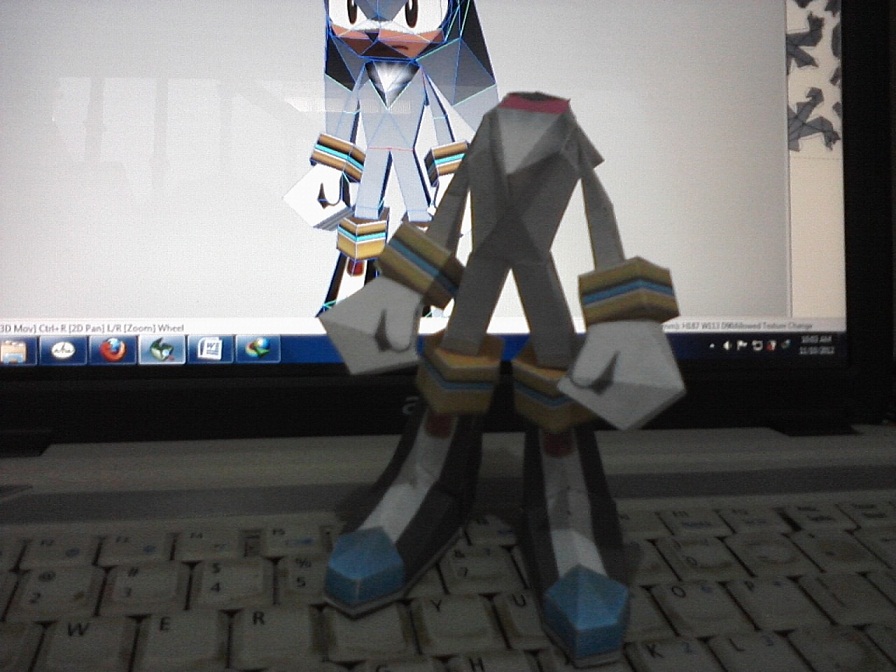 PUTRA'S BLOG: Papercraft Sonic - Silver The Hedgehog