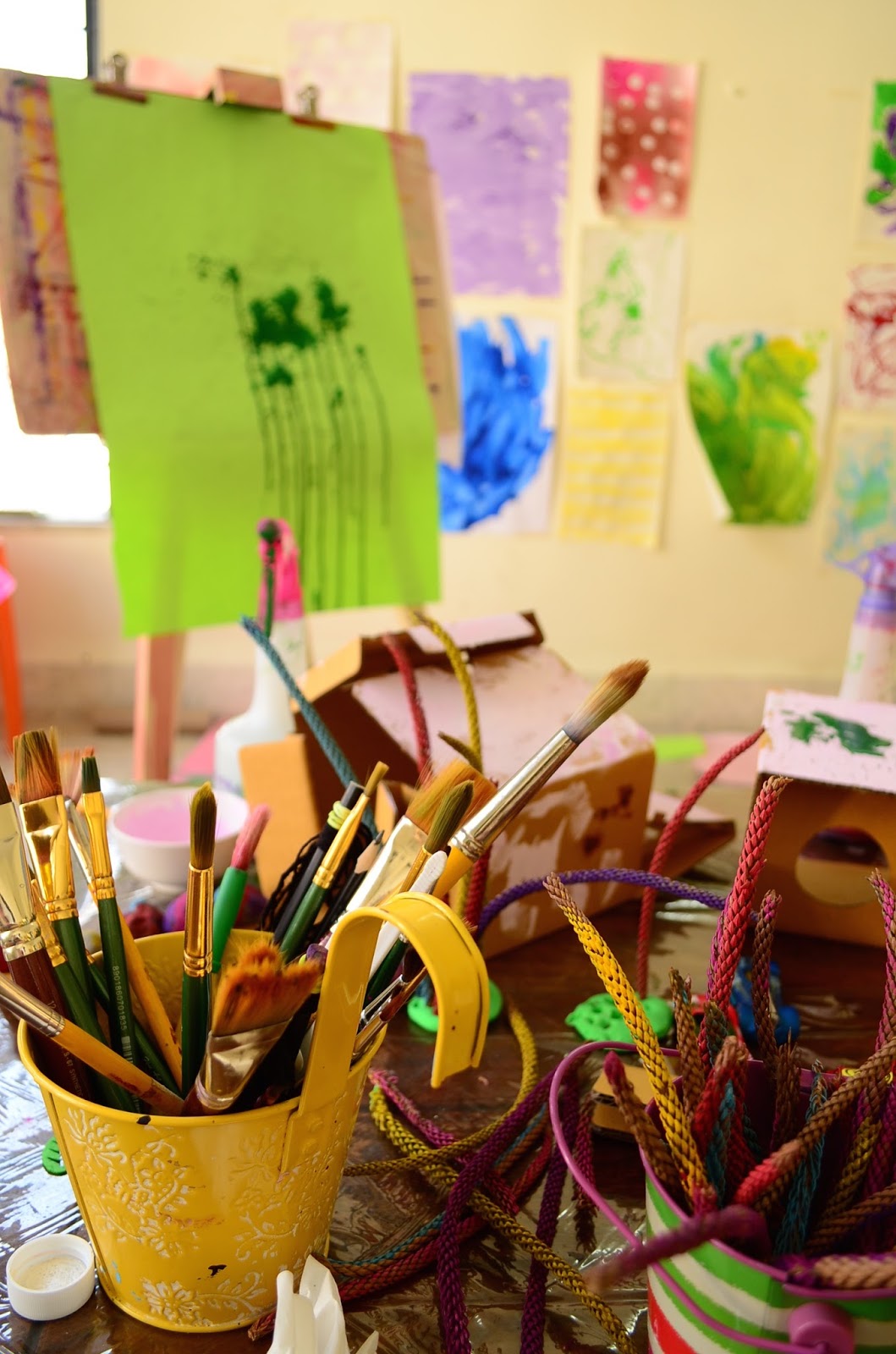 Practical Mom: Setting up a Simple, Inexpensive Art studio for Kids ...