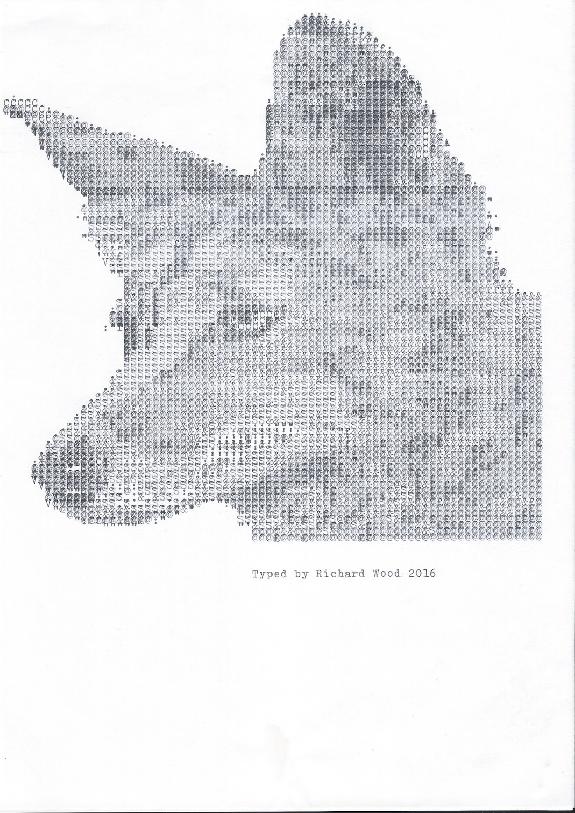 Richard Bill Wood's Blog: Typewriter artwork typed on Lettera 32, from ...
