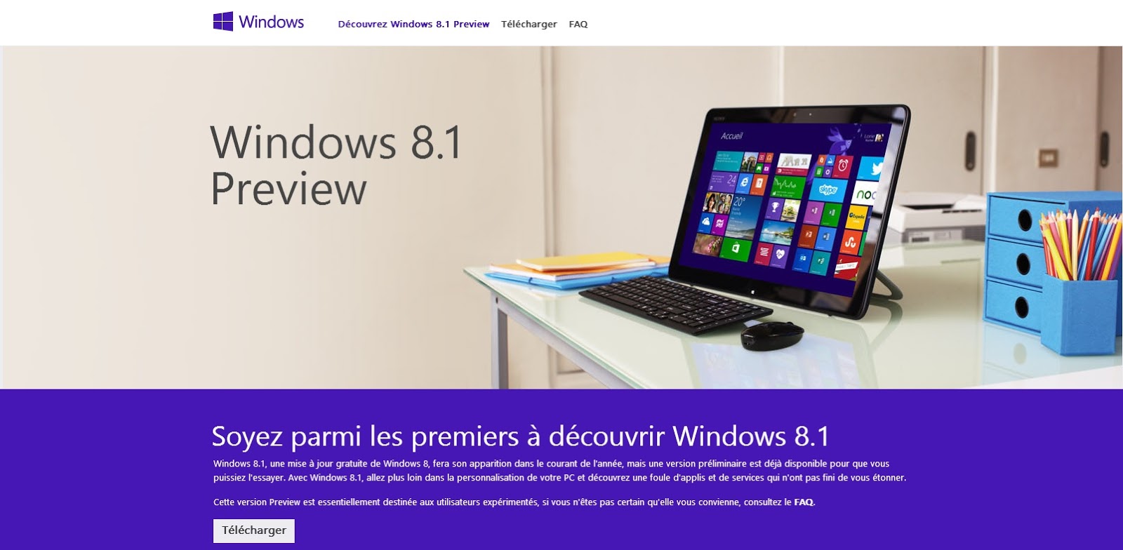 ASHRAMA: Windows 8.1 Preview disponible en téléchargement