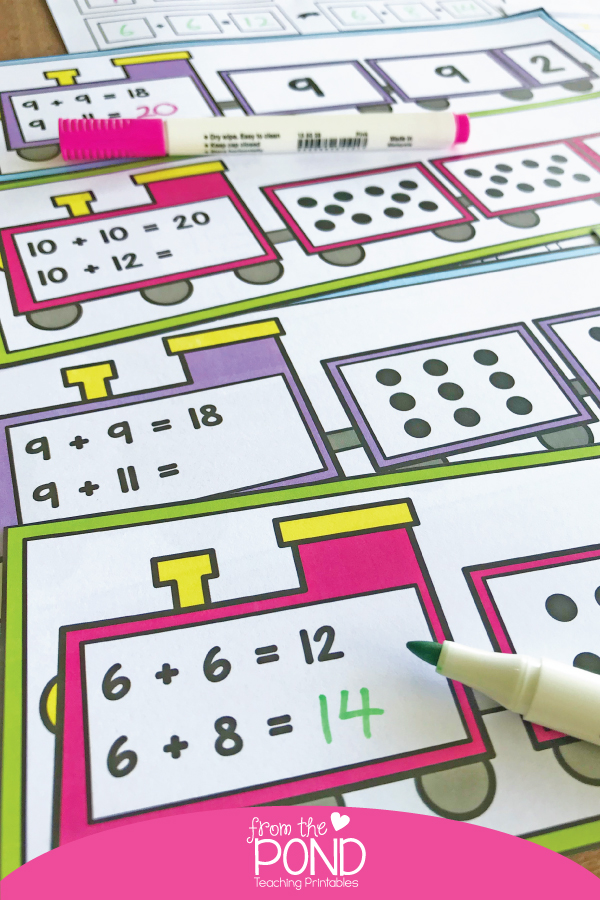 Double Plus One Addition Strategy Clipart