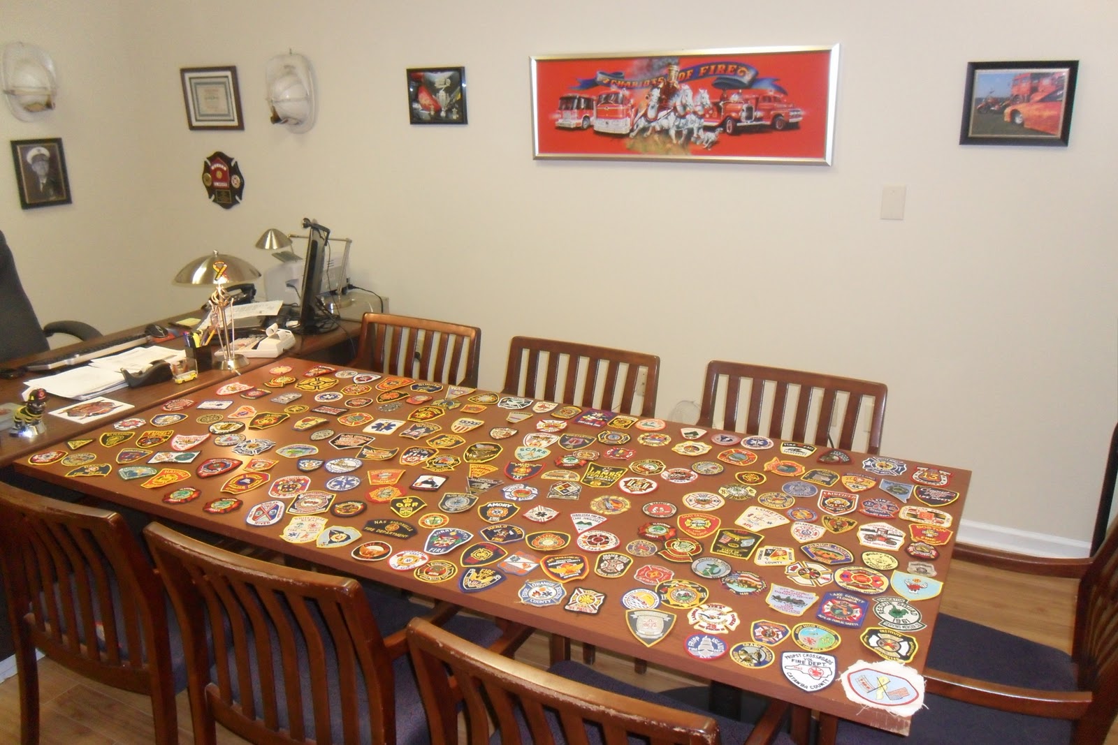 Charleston Firefighter Support Team: Please Help Us With Our Patch Display!