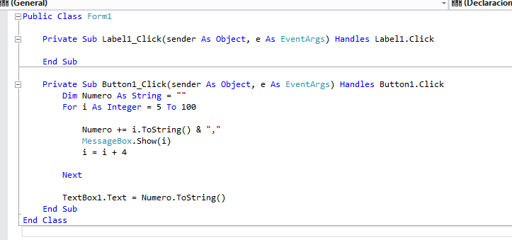 VISUAL BASIC: PRACTICA NO.3