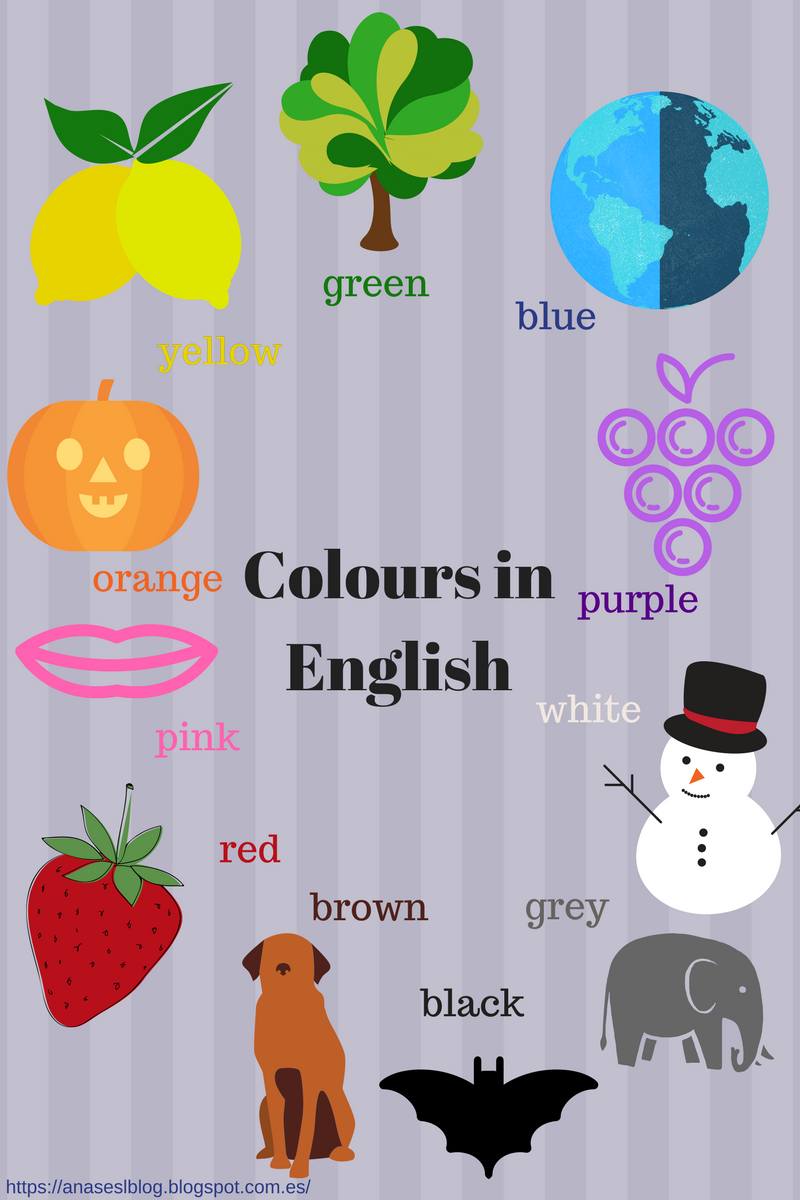 Ana's ESL blog: Colours in English