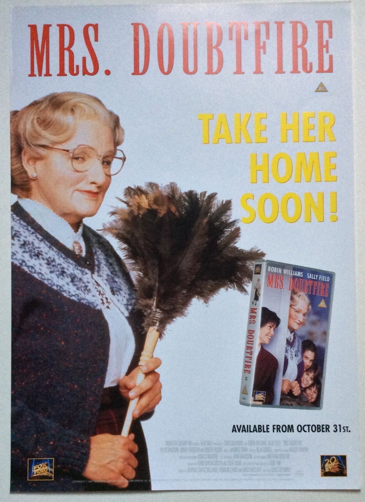 Waiching's Movie Thoughts & More : Retro Movie Review: Mrs. Doubtfire ...