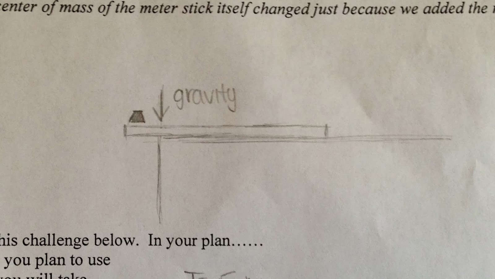 Kaylee's Physics Blog: Mass of a Meter Stick Problem