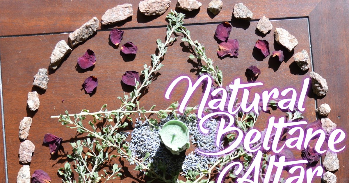 Penniless Pagan: Natural Beltane Altar