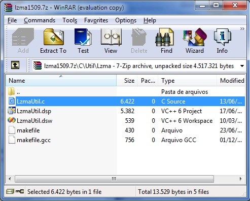 How use the LZMA SDK (7Zip)