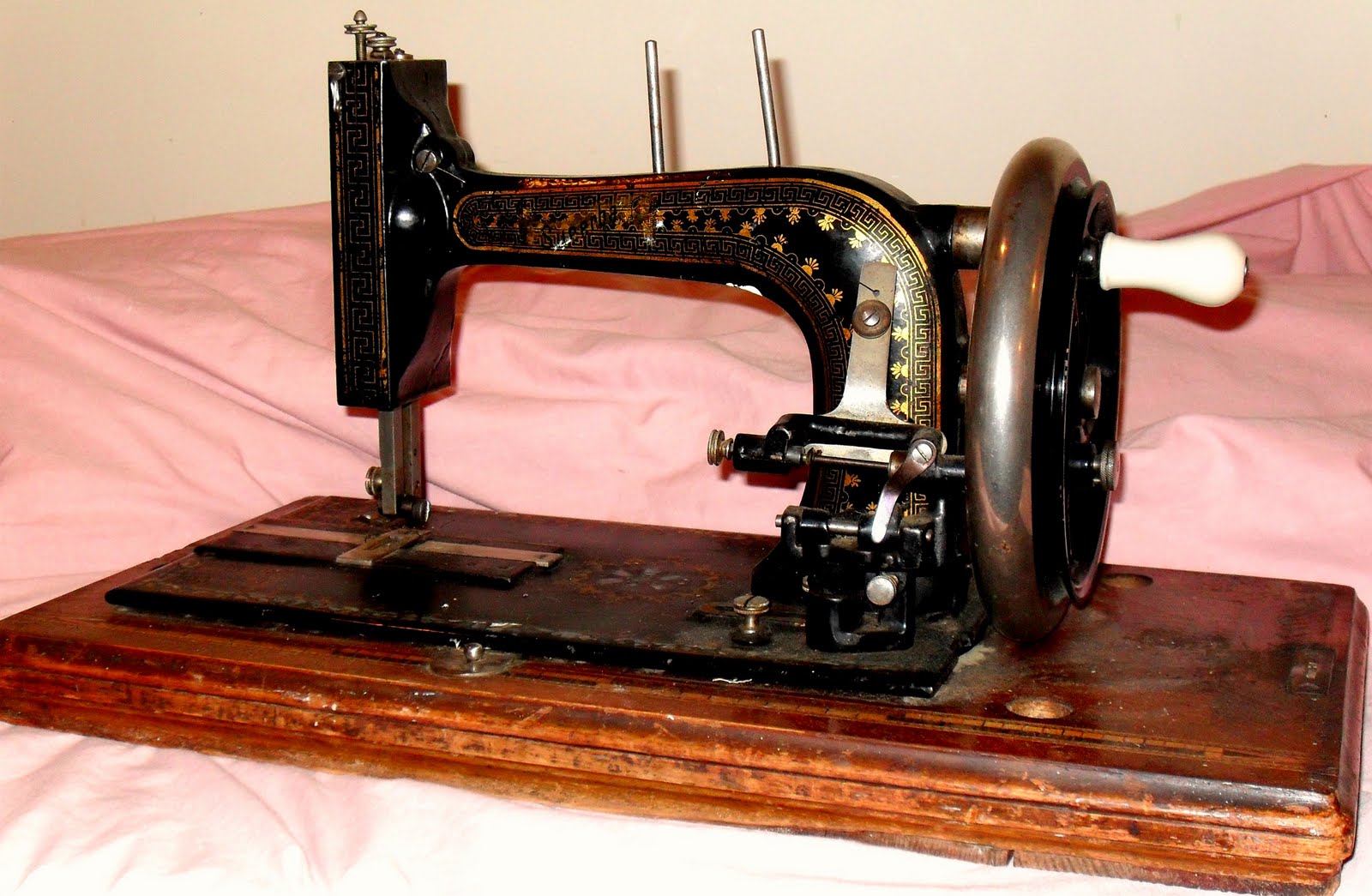 Lambs and Ivy Designs: Antique toy sewing machines. A little girl's dream.