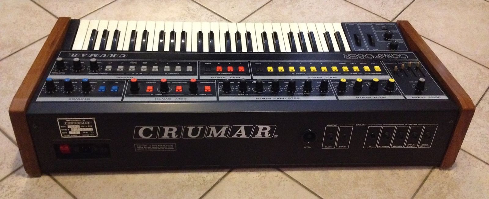 MATRIXSYNTH: CRUMAR COMPOSER Vintage '70s Analog Italian Synth