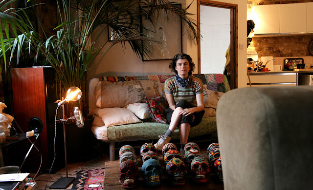 Moon to Moon: Our Exquisite Corpse, Mexican Beaded Skulls