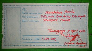Kwitansi di Jual di Toko