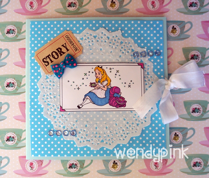 Wendypink : Tarjeta "Alicia en el País de las Maravillas"