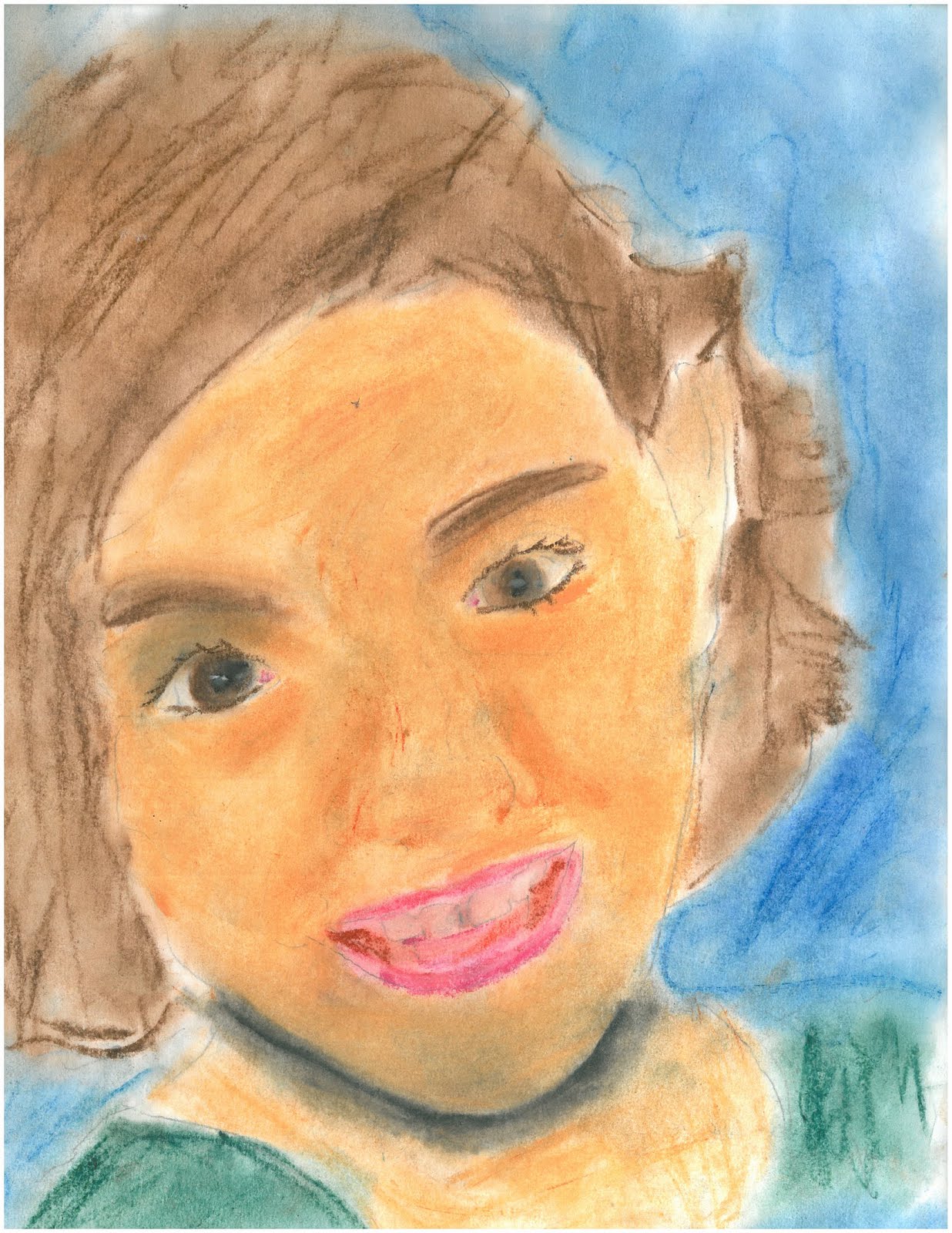 Art Happenings: Third Grade Pastel Self-Portraits
