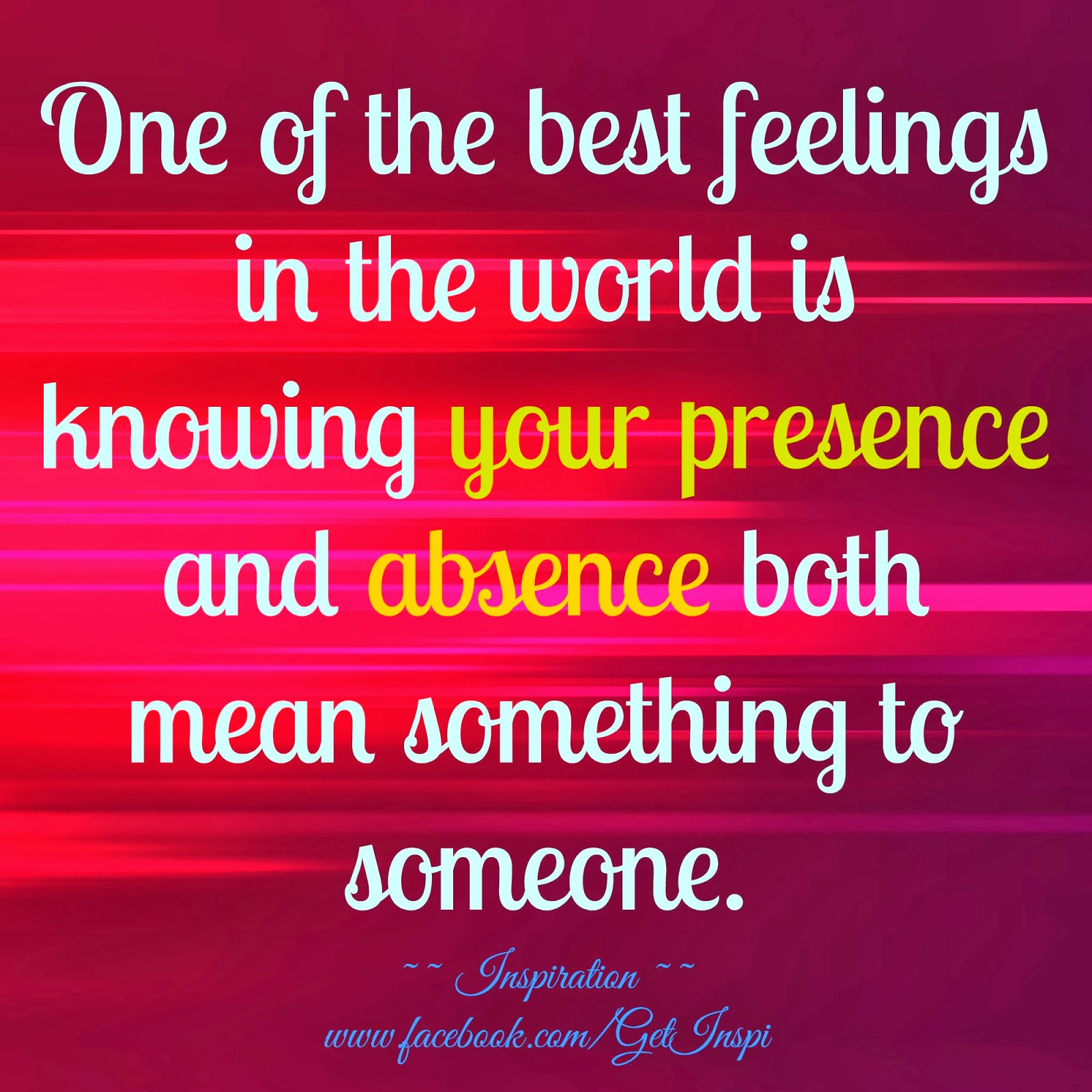 Inspirational and Random Quotes: Presence and Absence